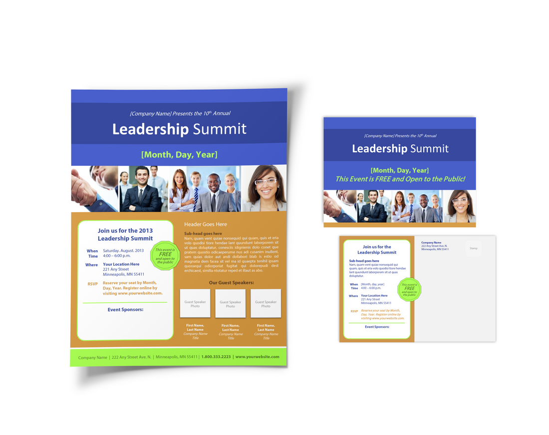 Leadership Summit Template Bundle – DIY Design Templates
